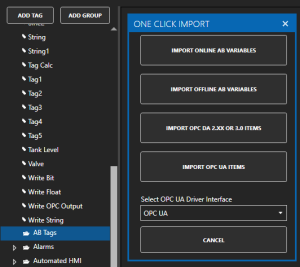 One Click Allen Bradley - Industrial IoT Data Platform