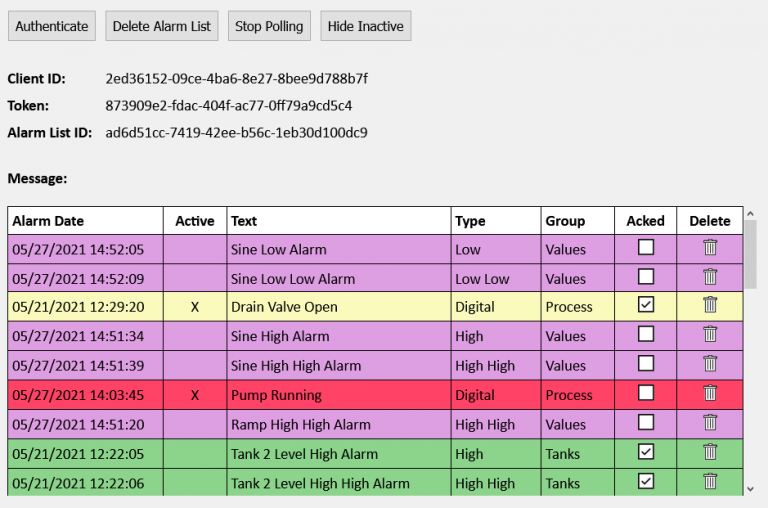 How to Access Real Time and Historical Alarm Data with the OAS REST API
