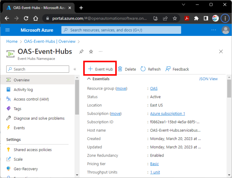 Getting Started Azure Event Hubs | Industrial IoT Data Platform Getting Started Azure Event Hubs | Industrial IoT Data Platform