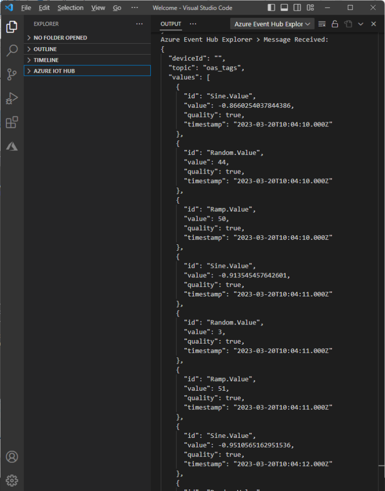 Getting Started Azure Event Hubs - Industrial IoT Data Platform